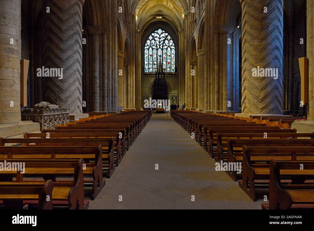Durham cathedral interior hi-res stock photography and images - Alamy