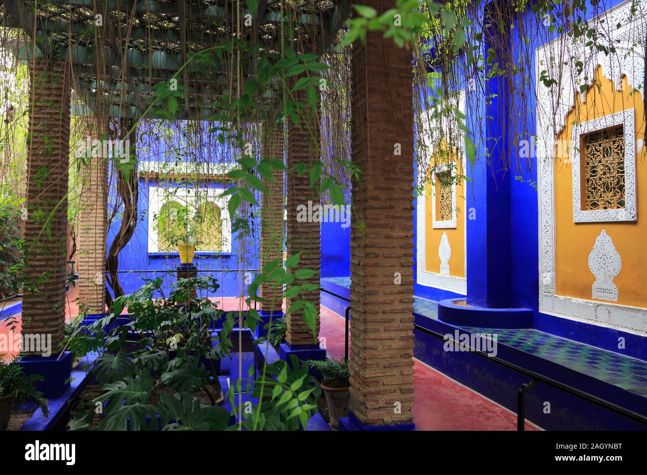 Jardin Majorelle, Gardens, restored by fashion designer Yves Saint ...