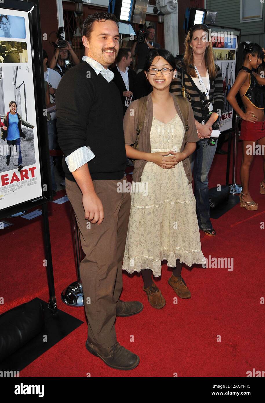 Charlene Yi and Jake Johnson - Paper Heart Premiere at the Vista ...