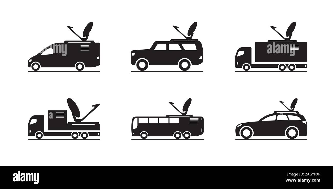 Media vehicles Cut Out Stock Images & Pictures - Alamy