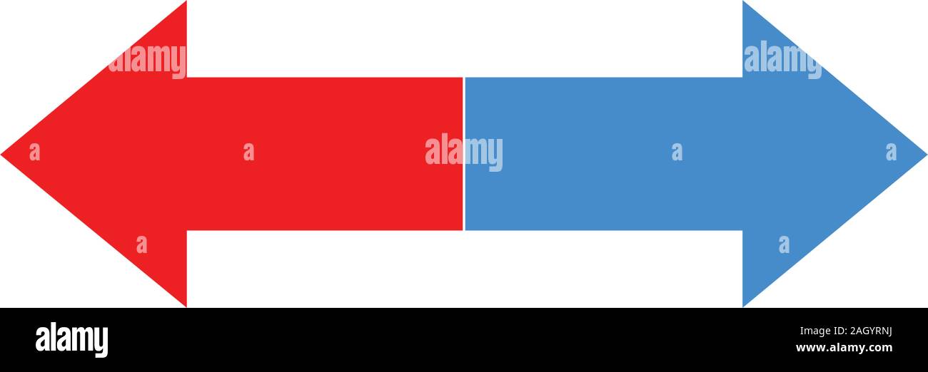 Blue Arrow Left And Right