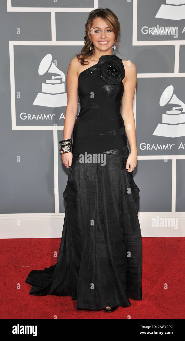 Miley Cyrus- 51th Grammy Awards 2009 at the Staples center In Los ...