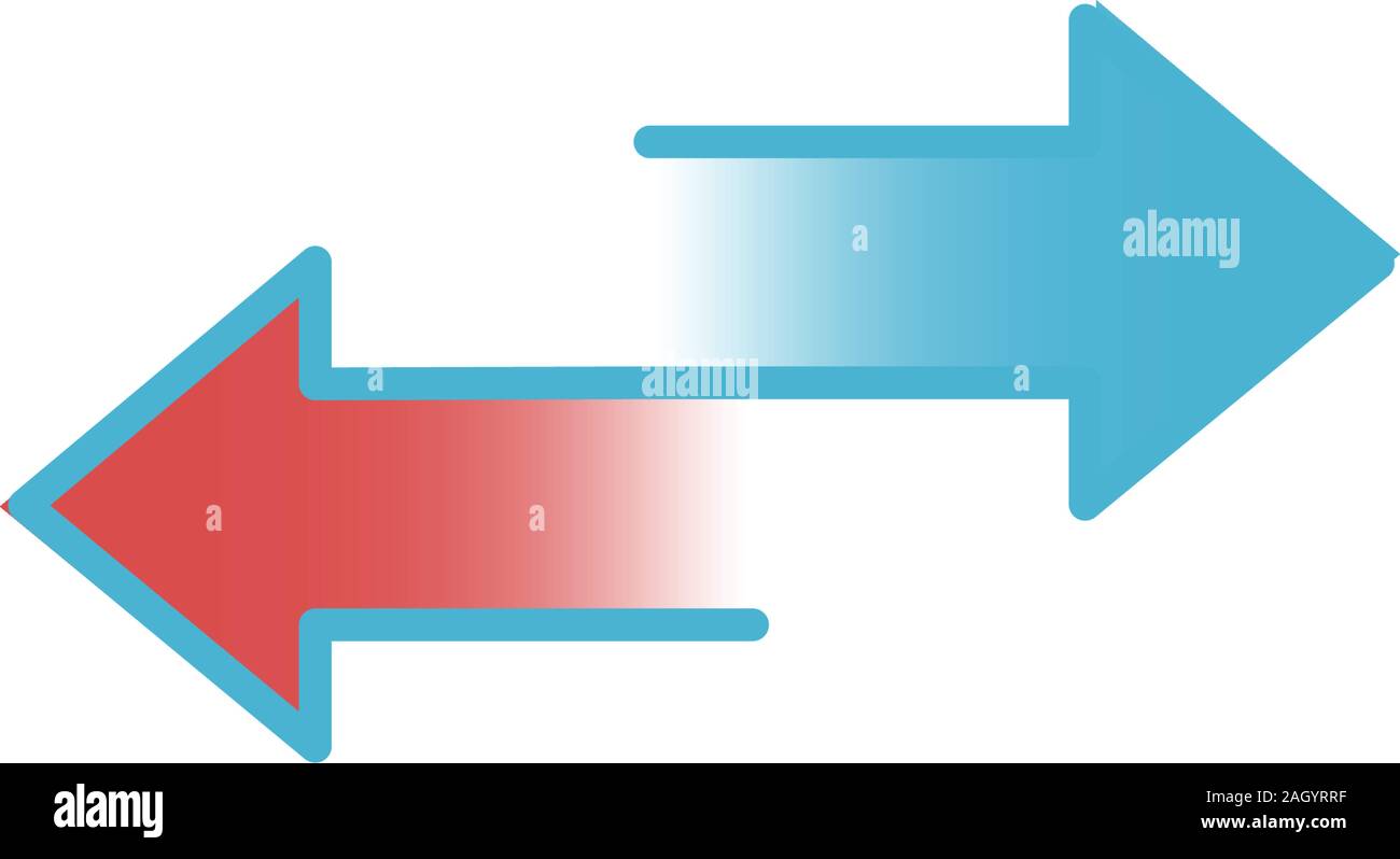 Two Arrows Left Right High Resolution Stock Photography and Images - Alamy