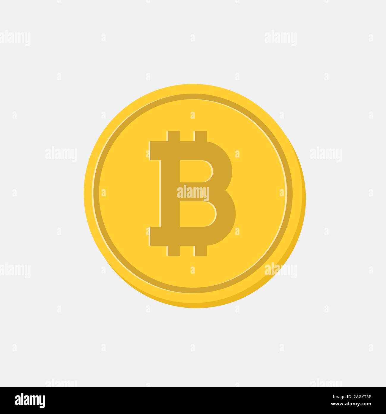 Bitcoin icon. Modern flat design. vector Stock Vector Image & Art - Alamy