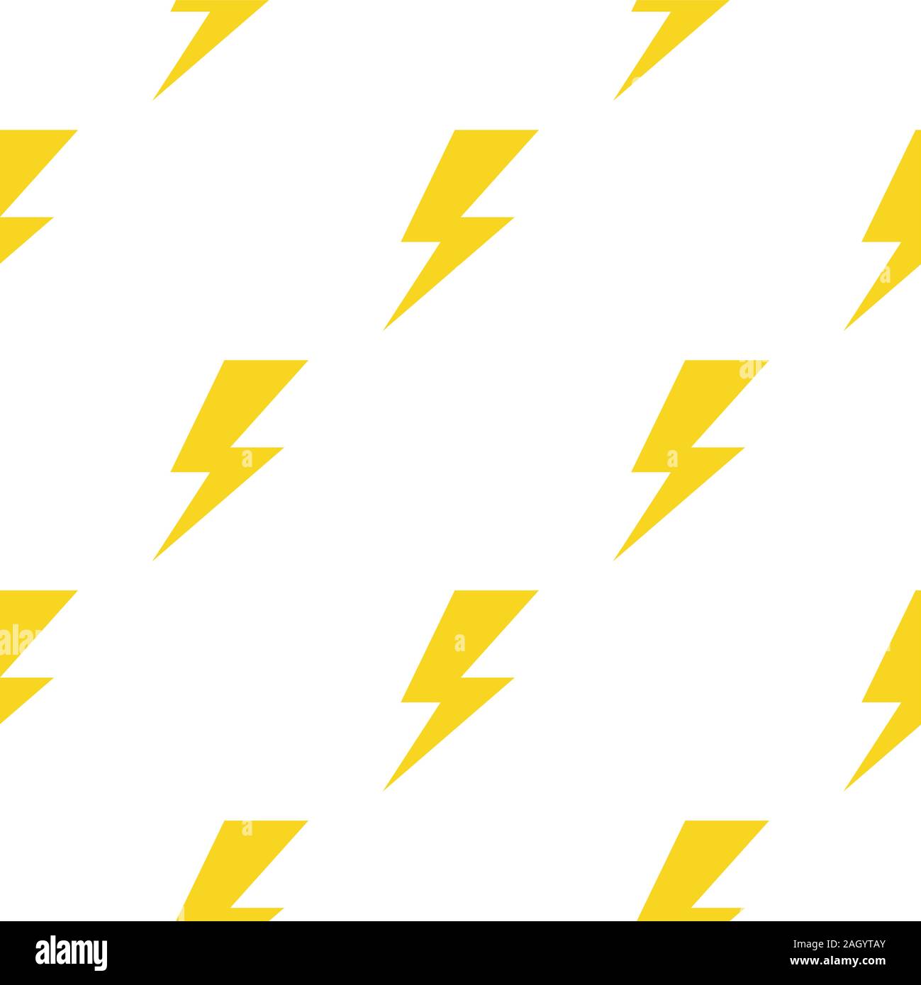 Lightning or thunder sign symbol pattern on the white background ...