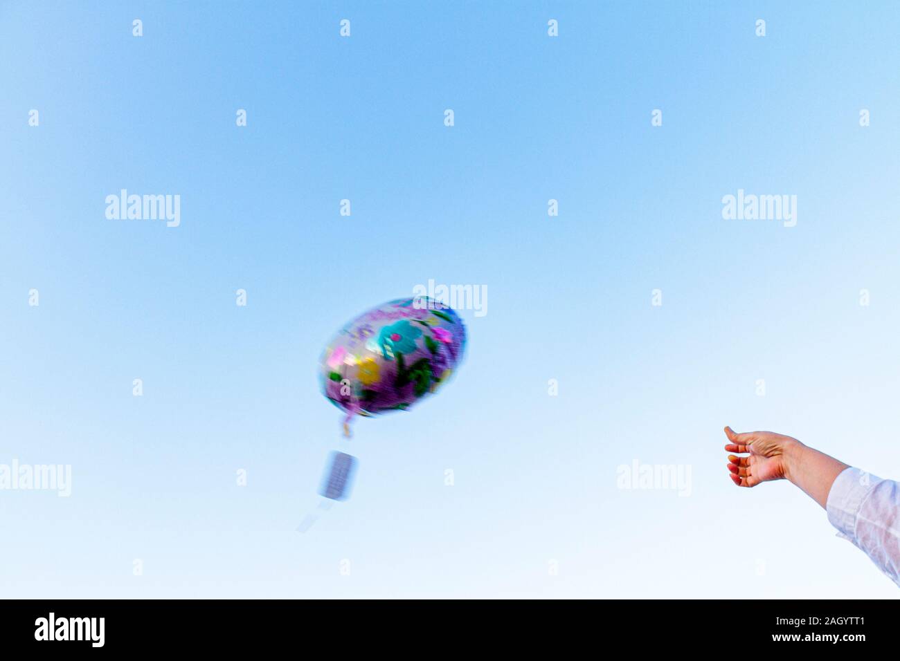 Miami Beach Florida,helium balloon balloons release,message,hand,hands ...