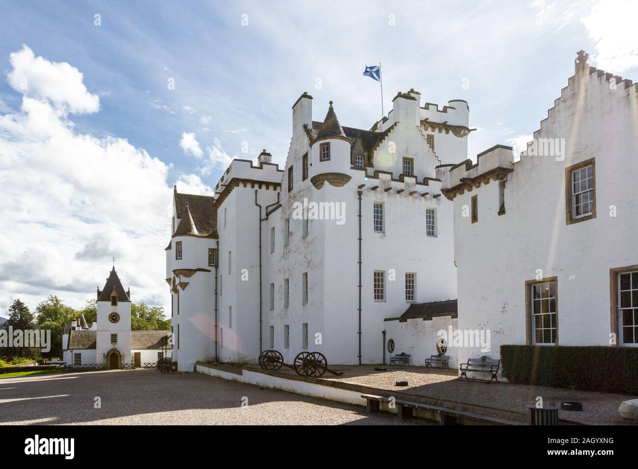 Perthshire Scotland - September 10 2019: Beautiful Blair Castle in ...