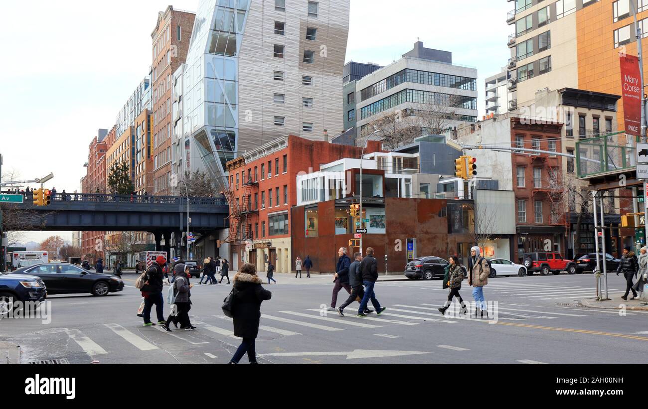 Mix of new condos, old tenements, and converted industrial loft ...