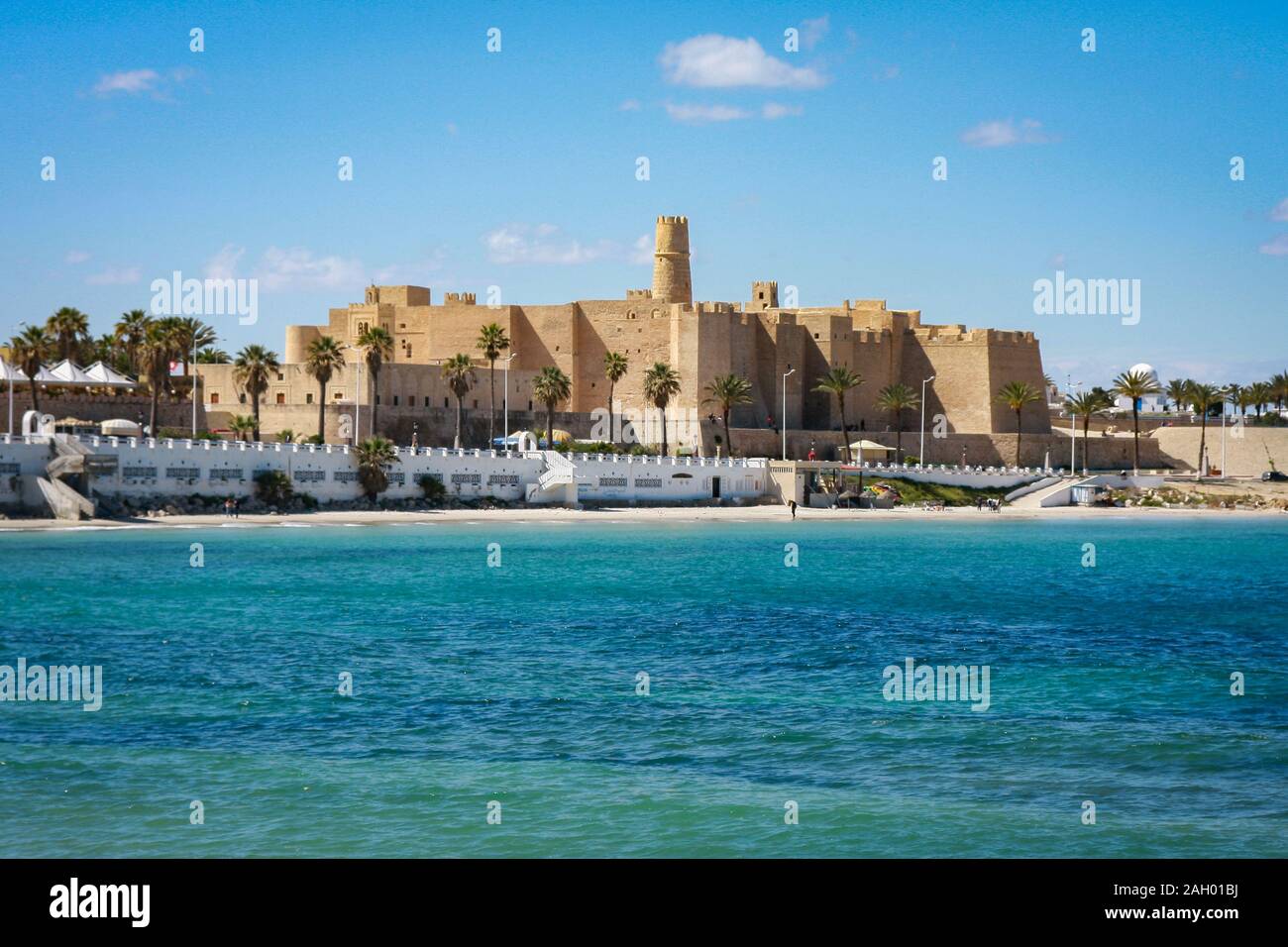 Ribat tower seen from the distance. This sprawling & well-preserved 8th ...