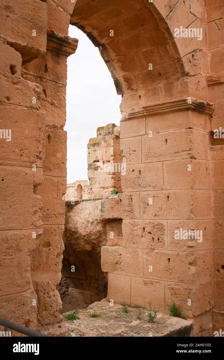 Amphitheatre of El Jem is an oval amphitheatre in the modern-day city ...