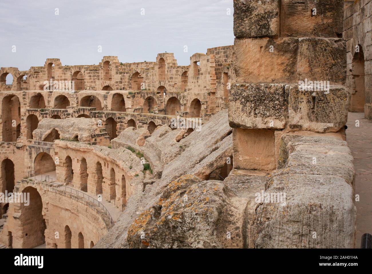Amphitheatre of El Jem is an oval amphitheatre in the modern-day city ...