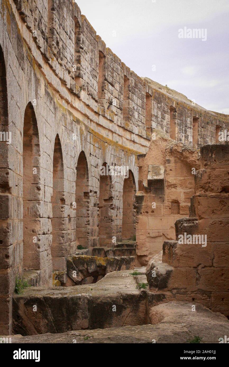 Amphitheatre of El Jem is an oval amphitheatre in the modern-day city ...