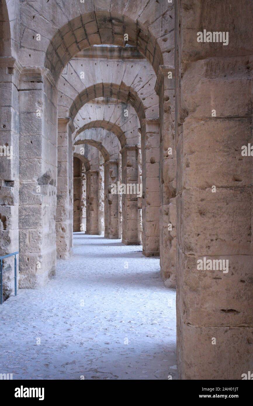 Amphitheatre of El Jem is an oval amphitheatre in the modern-day city ...