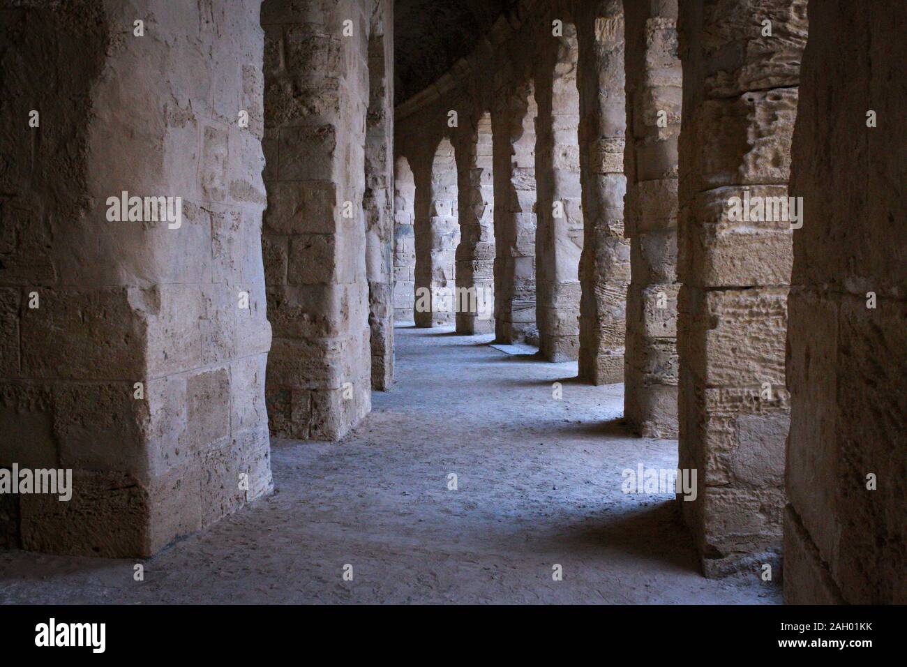 Amphitheatre of El Jem is an oval amphitheatre in the modern-day city ...