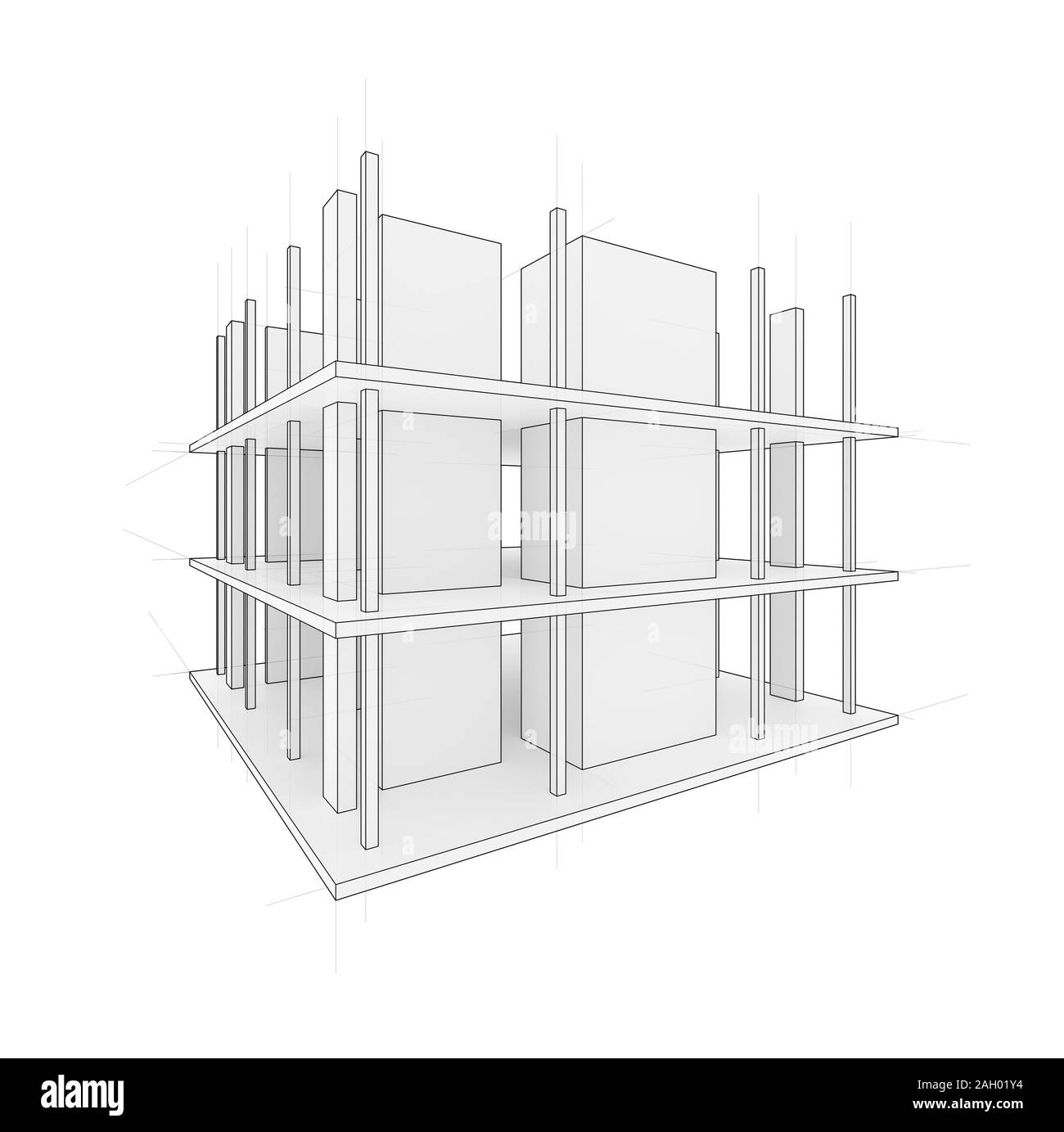 House Under Construction Drawing