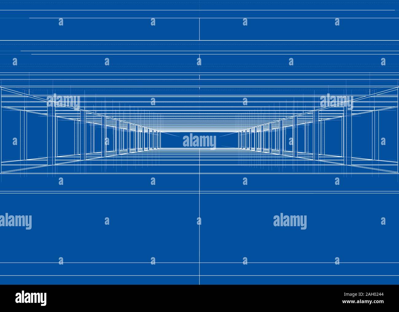 Drawing or sketch of a house under construction. Construction site ...