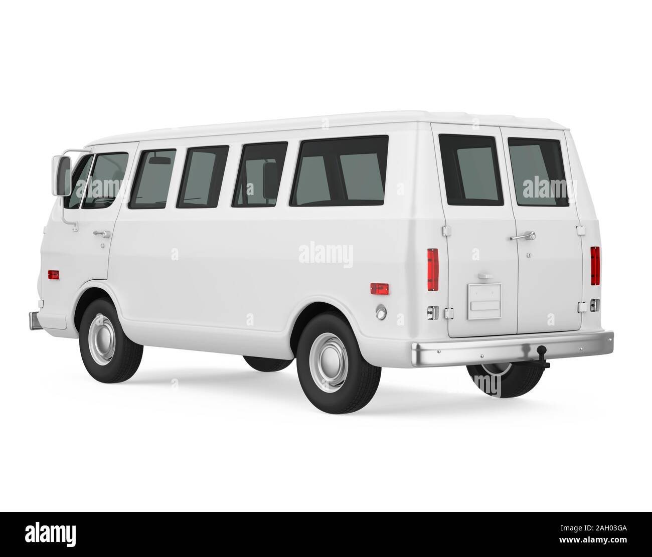 Old Van Isolated Stock Photo - Alamy