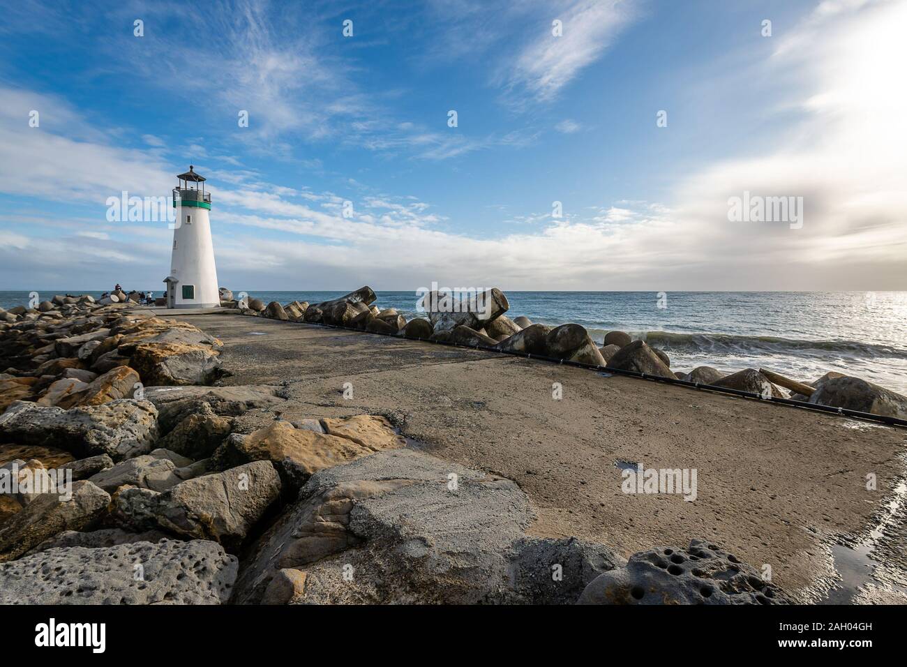 Santa Cruz Harbor Stock Photo - Alamy
