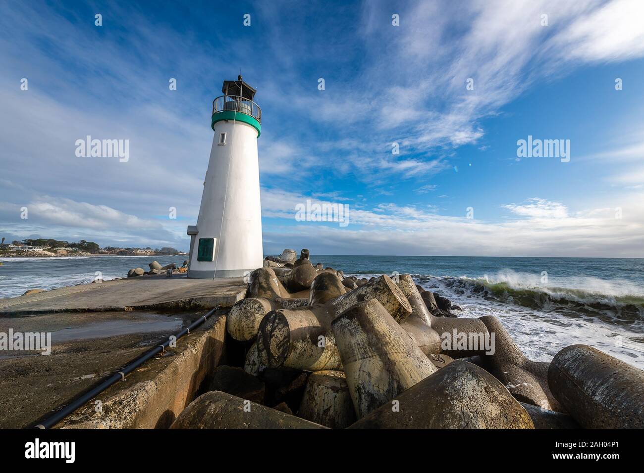 Santa Cruz Harbor Stock Photo - Alamy