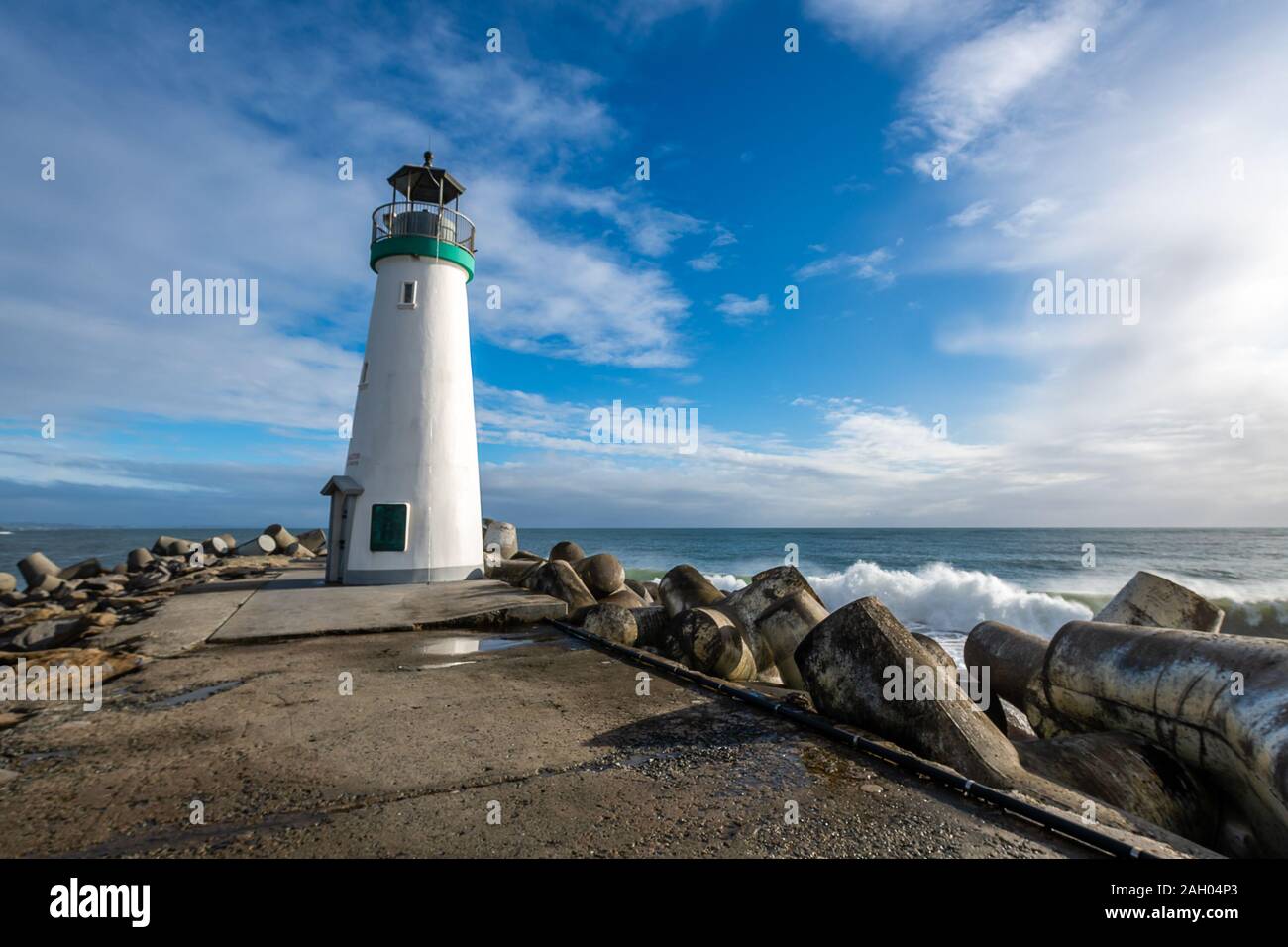 Santa Cruz Harbor Stock Photo - Alamy