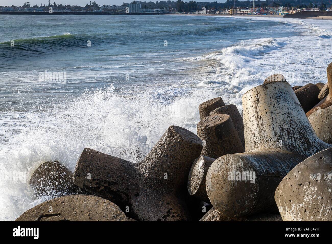Santa Cruz Harbor Stock Photo - Alamy