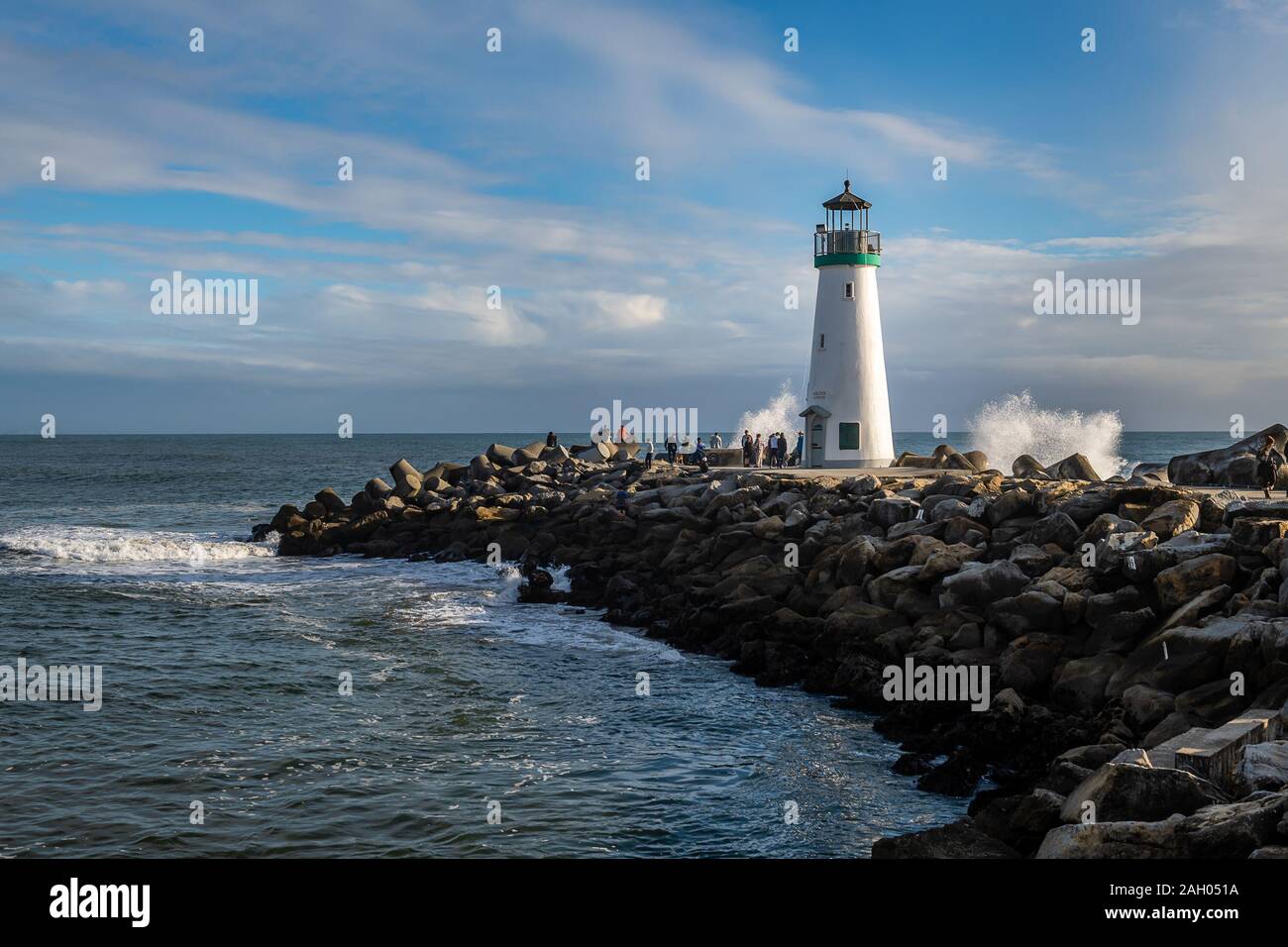 Santa Cruz Harbor Stock Photo - Alamy