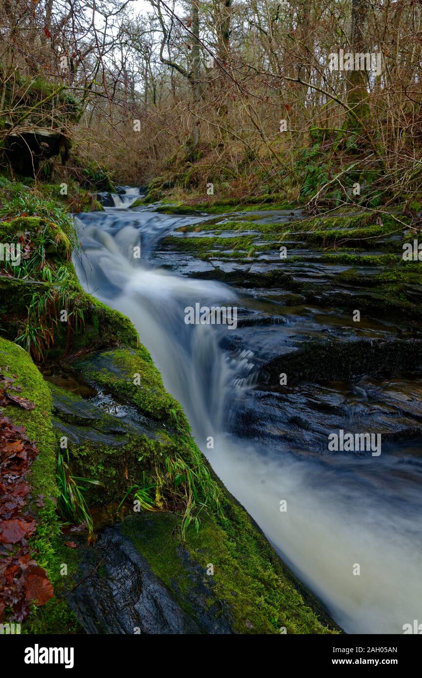 Black Spout waterfall, Pitlochry, Perthshire Stock Photo - Alamy