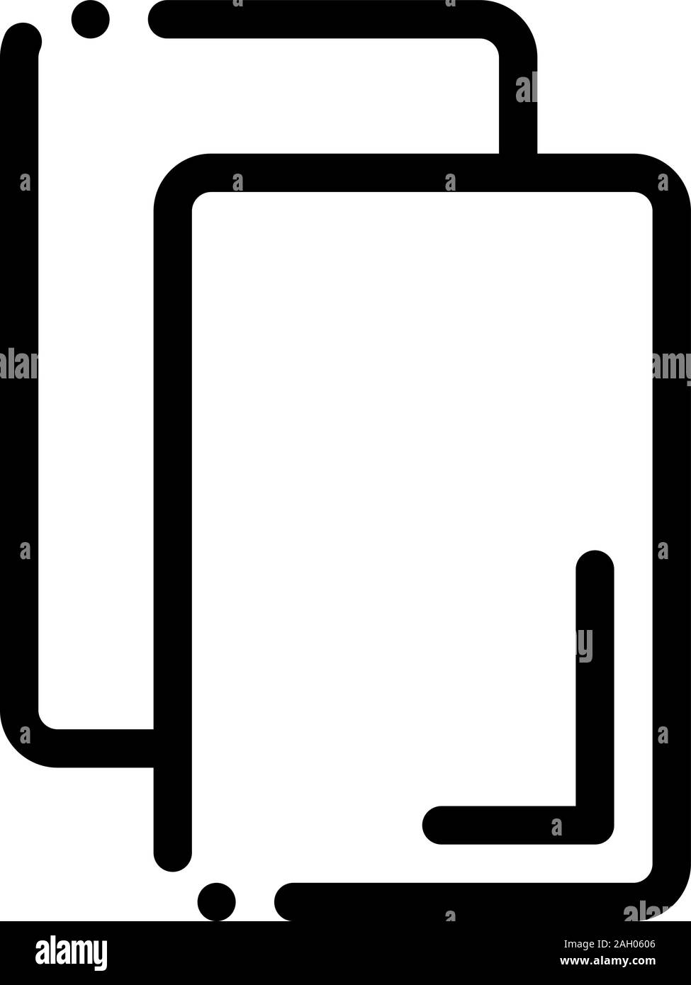 Cards Notice Or Remove Icon Outline Illustration Stock Vector Image ...
