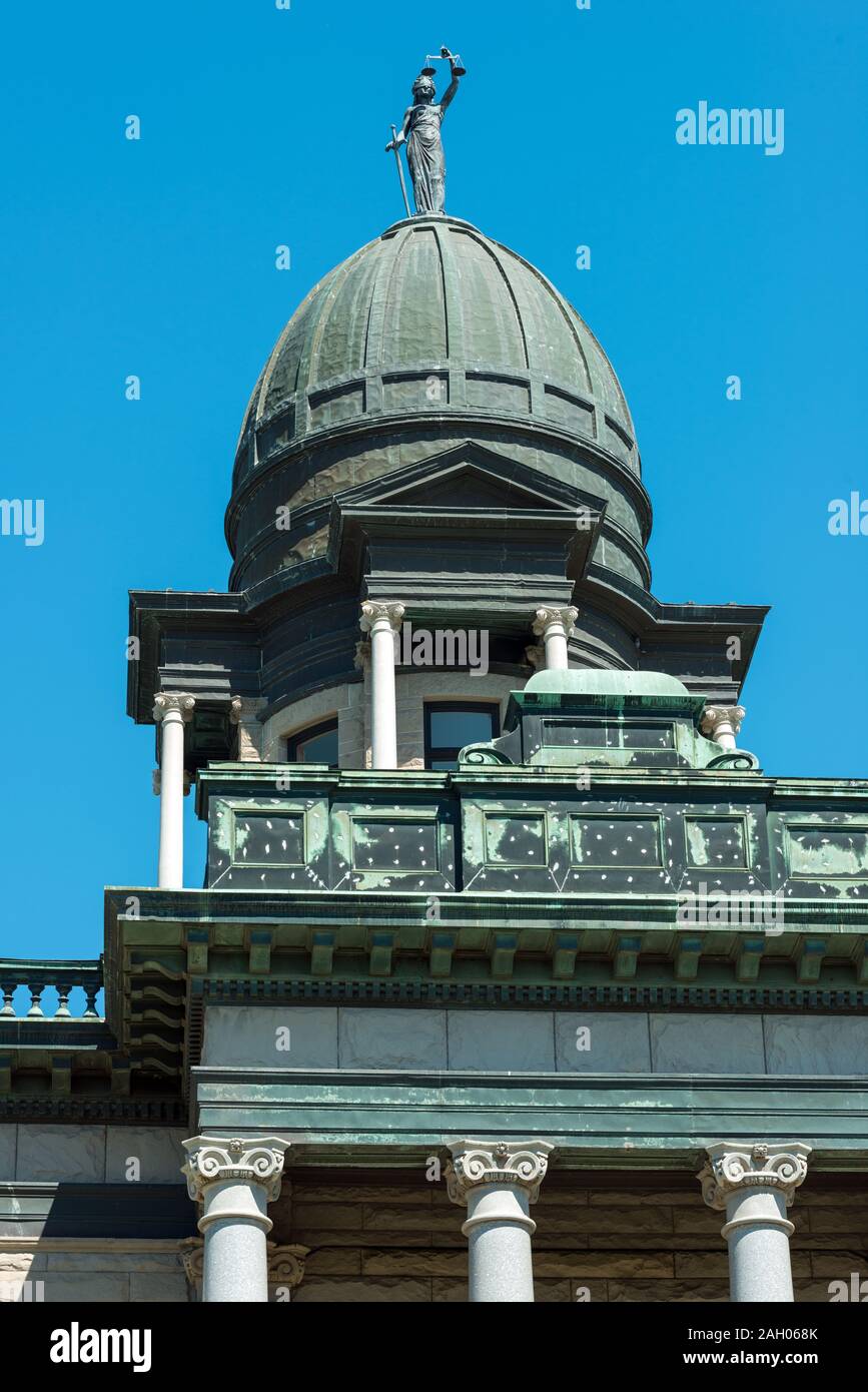 Great Falls, Montana, USA - August 18, 2013: The Cupola of the Cascade ...