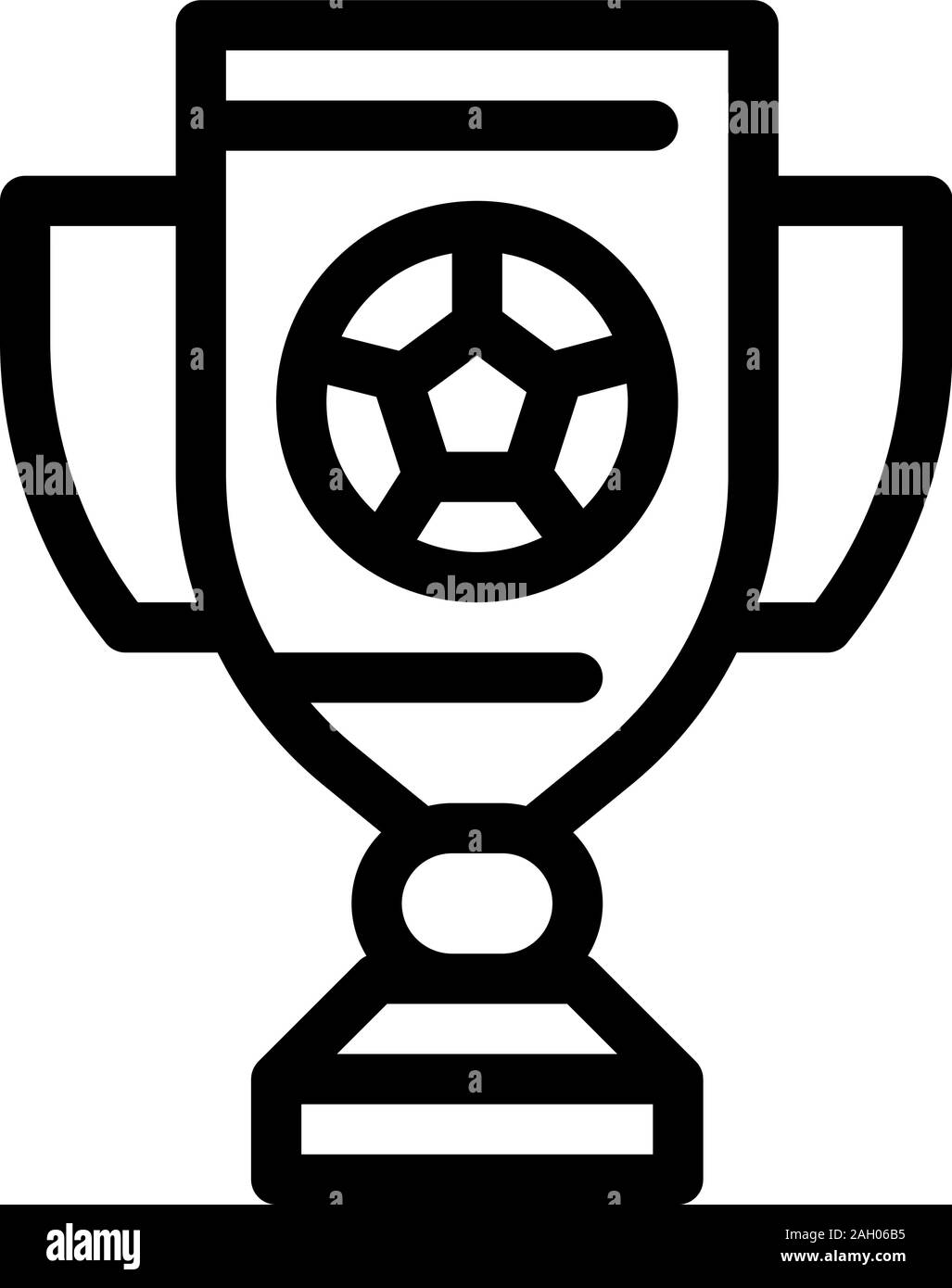 Football Champion Cup Icon Outline Illustration Stock Vector Image ...