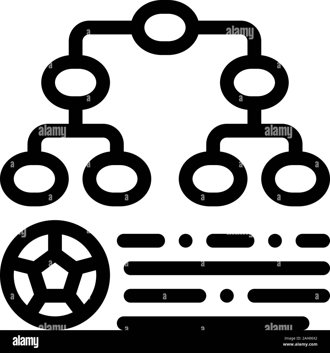Soccer Game League Table Icon Outline Illustration Stock Vector Image ...