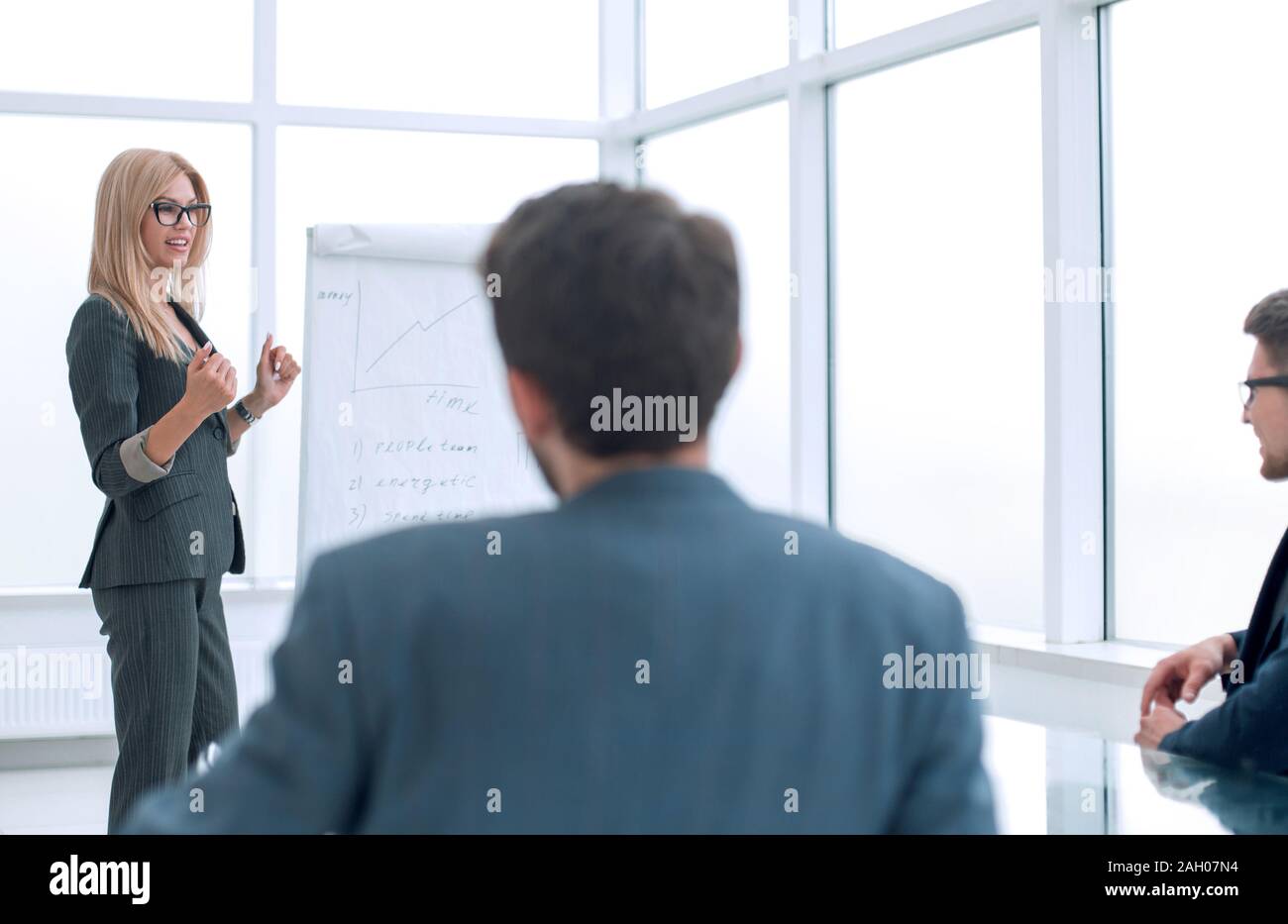 background image of business presentation in the office Stock Photo - Alamy