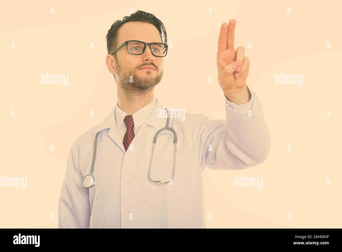 Touching something hi-res stock photography and images - Alamy