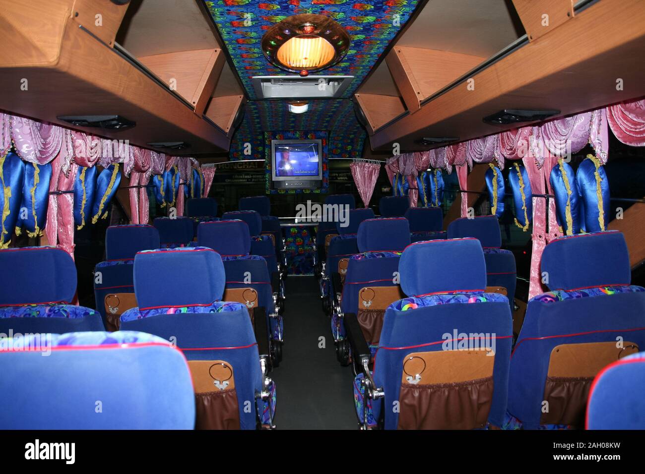 Chiangmai, Thailand - April 7 2008: Inside and seat of Sombat tour ...