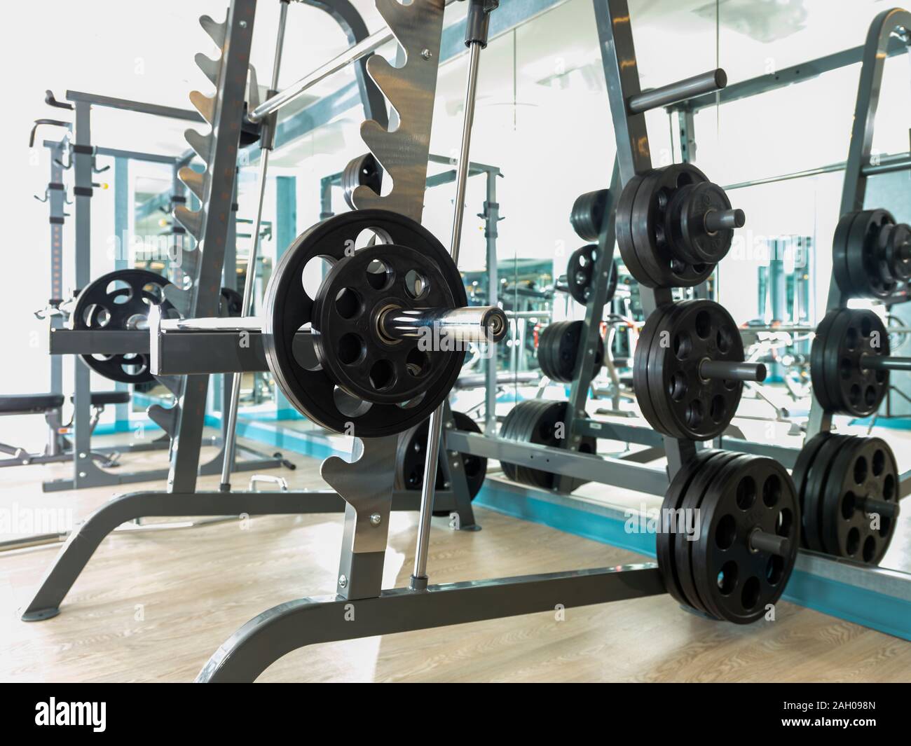 gym within hi end housing Stock Photo - Alamy