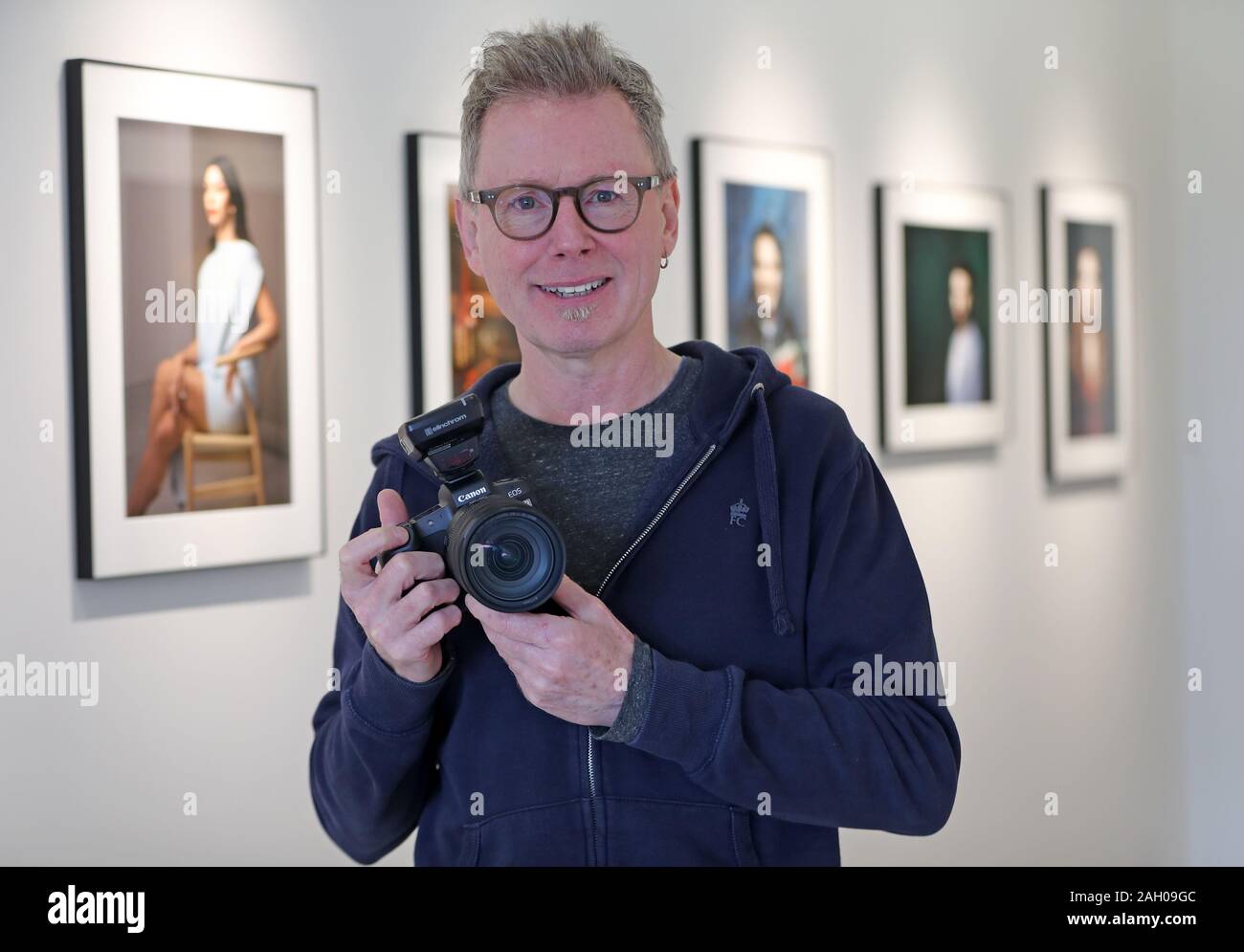Award winning photographer Mark Nixon in his Clontarf studio in Dublin ...