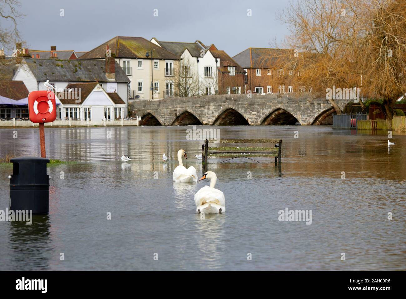 Flood After River Burst It It Banks High Resolution Stock Photography ...