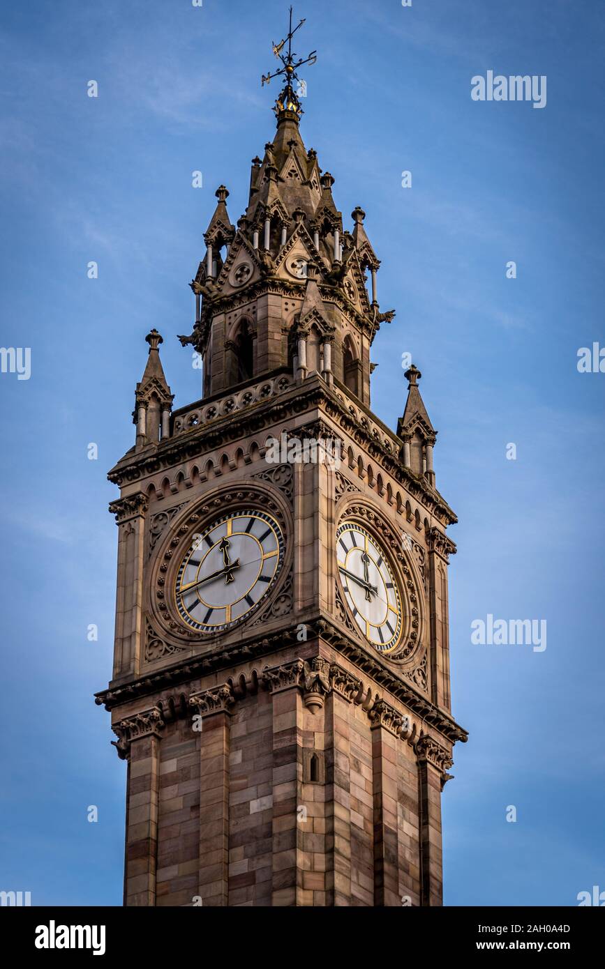 BELFAST, NORTHERN IRELAND, DECEMBER 19, 2018: Close up of Albert ...