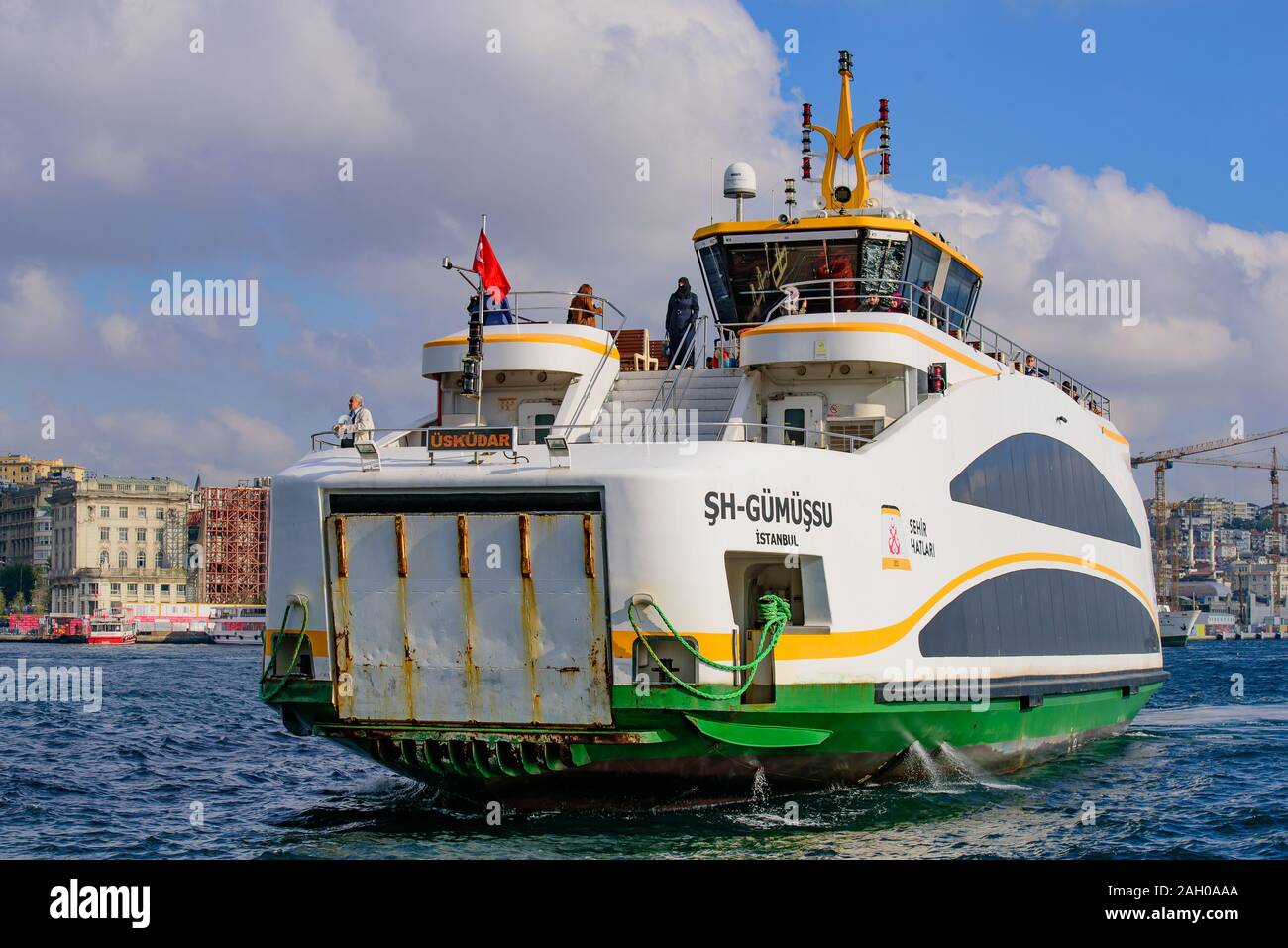 Ferry crossing the Bosphorus Strait in Istanbul, Turkey Stock Photo - Alamy