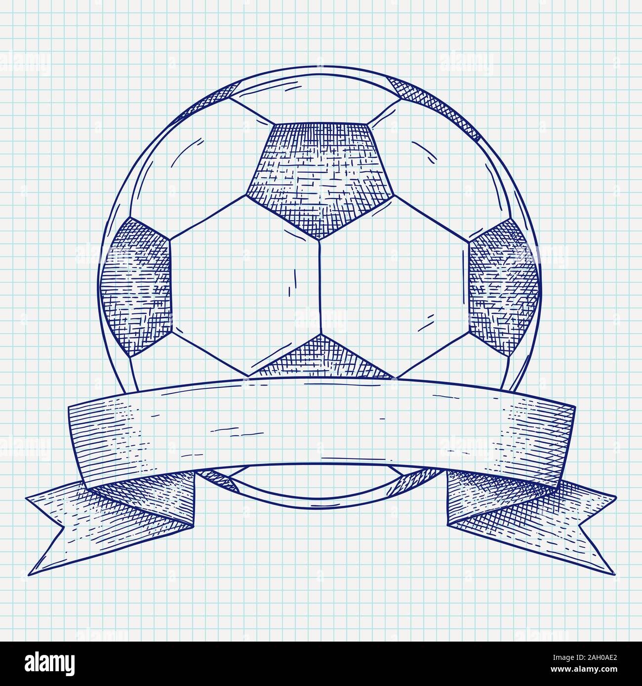 Soccer Ball Pencil Drawing