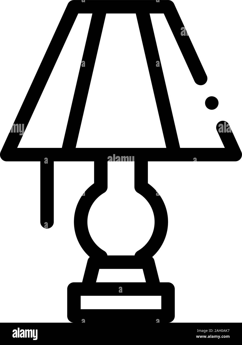 Electric Lighting Lamp Icon Outline Illustration Stock Vector Image ...