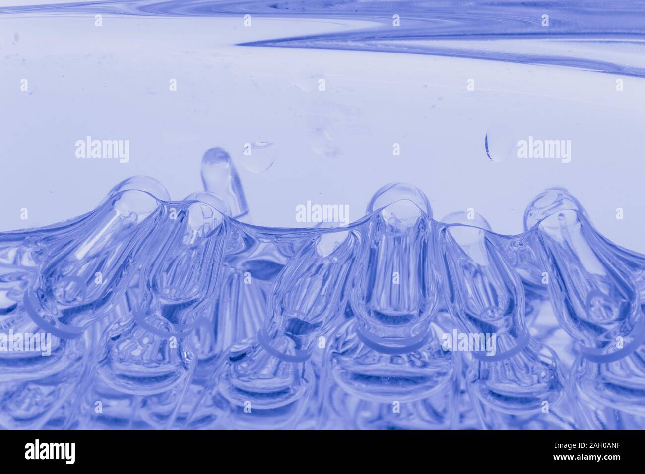 Glass medical ampoule vial for injection. Medicine is liquid sodium ...