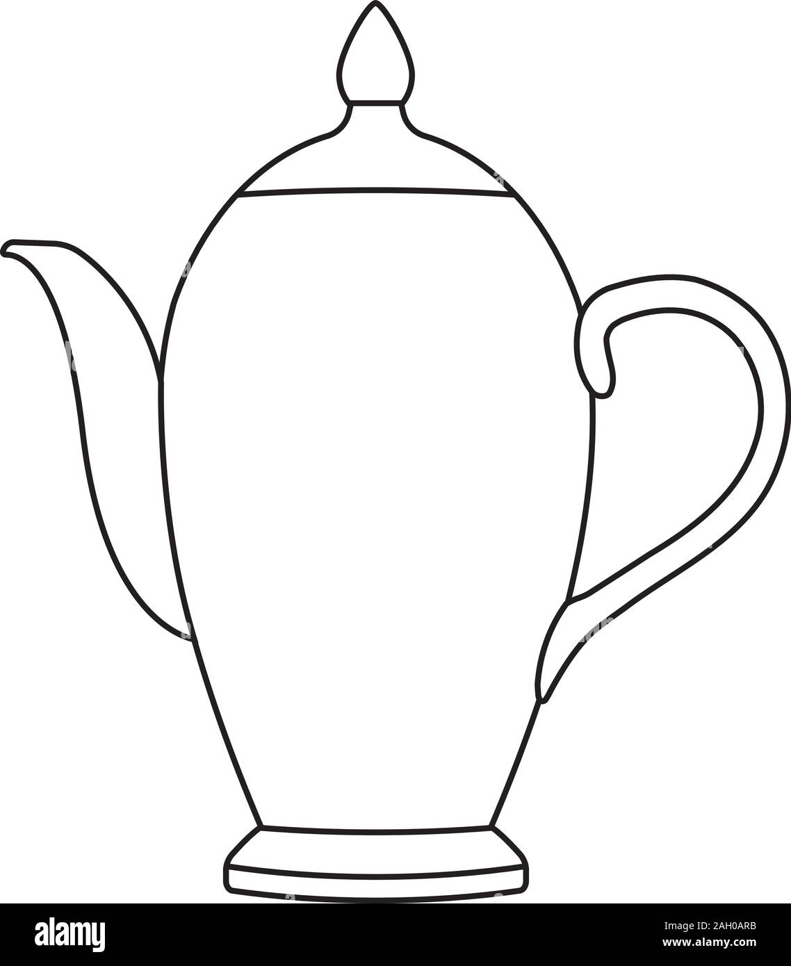 Teapot Vector White