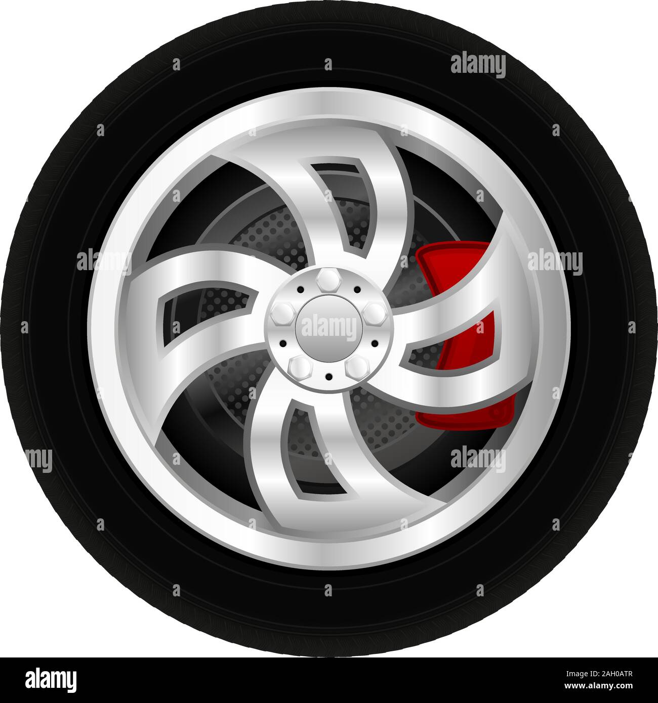 Car wheel. Vector 3d illustration Stock Vector Image & Art - Alamy