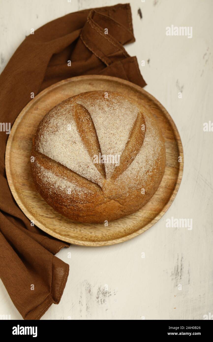 natural homemade whole grain rye bread Stock Photo - Alamy