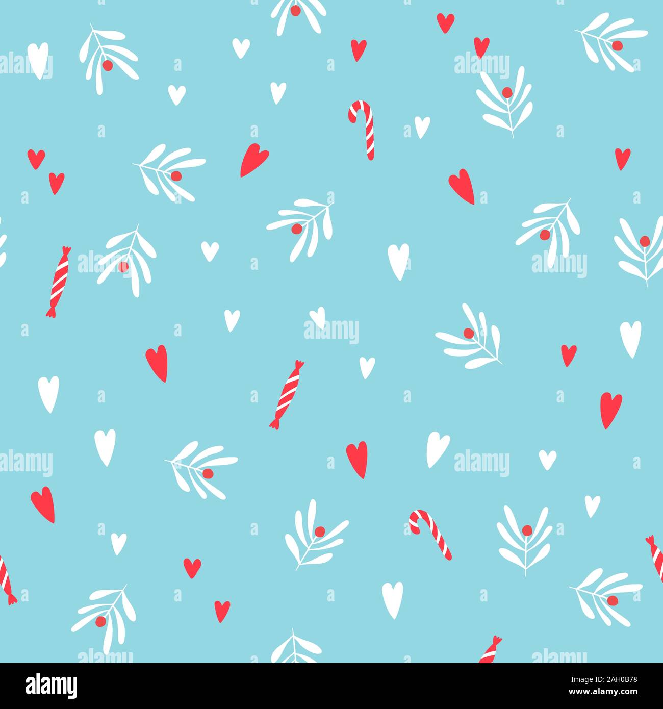 Abstract seamless winter pattern . Vector festive background Stock ...