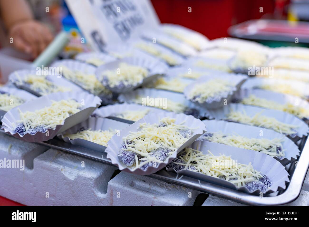 A favourite dessert in the Philippines known as Puto bumbong.Popular ...