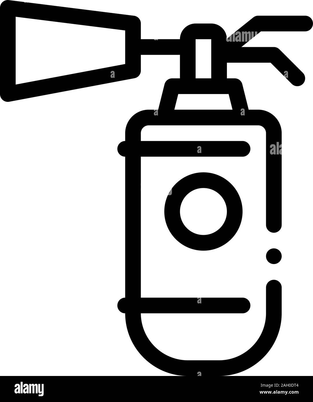 Fire Extinguisher Device Icon Outline Illustration Stock Vector Image ...