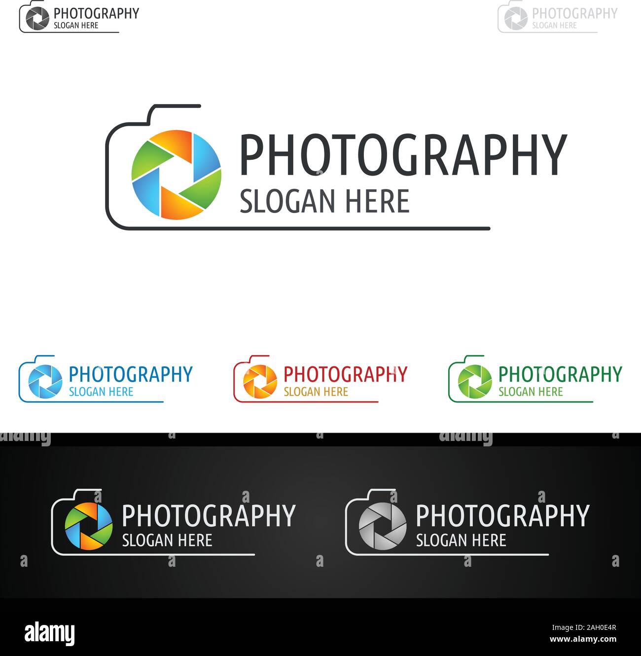 Abstract Camera Photography Logo Icon Vector Design Template Stock ...