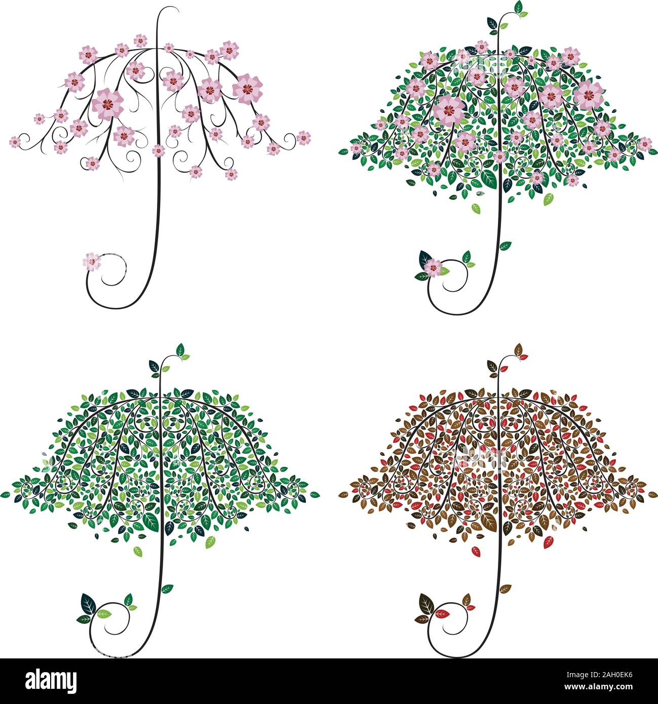 Decorative parasol Stock Vector Images - Alamy